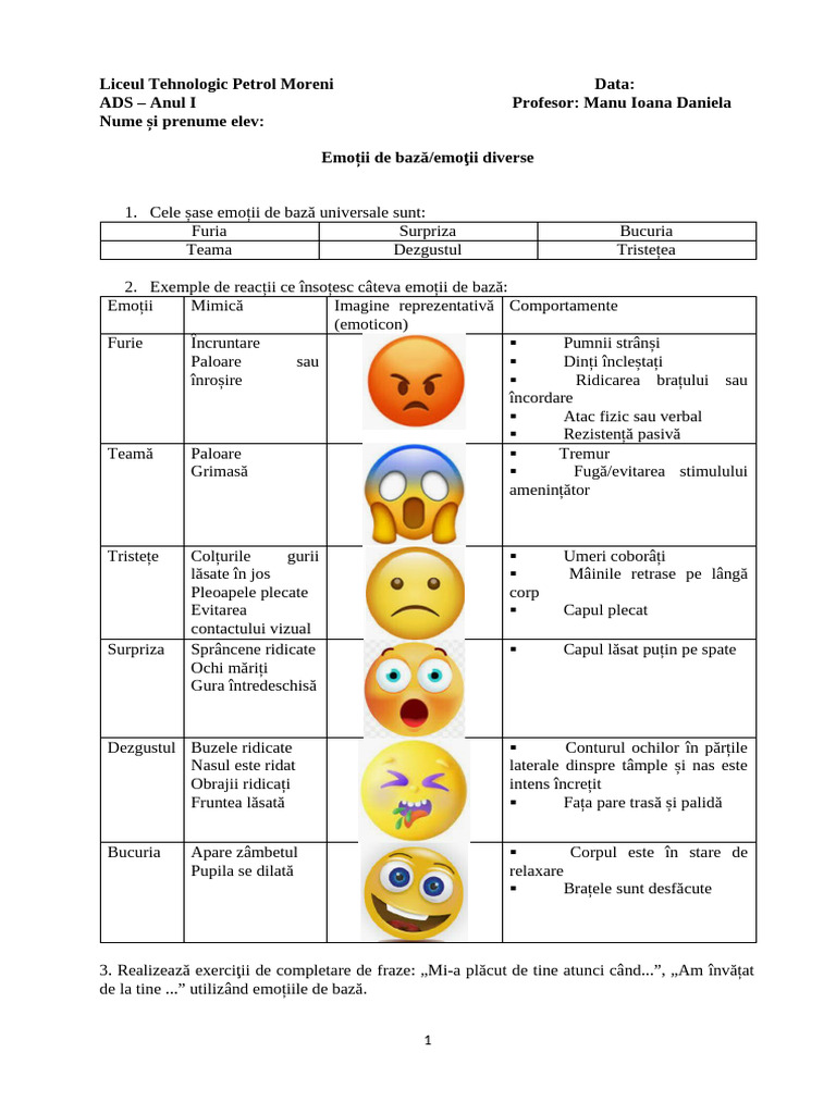 emotii_de_baza_emotii_diverse | PDF