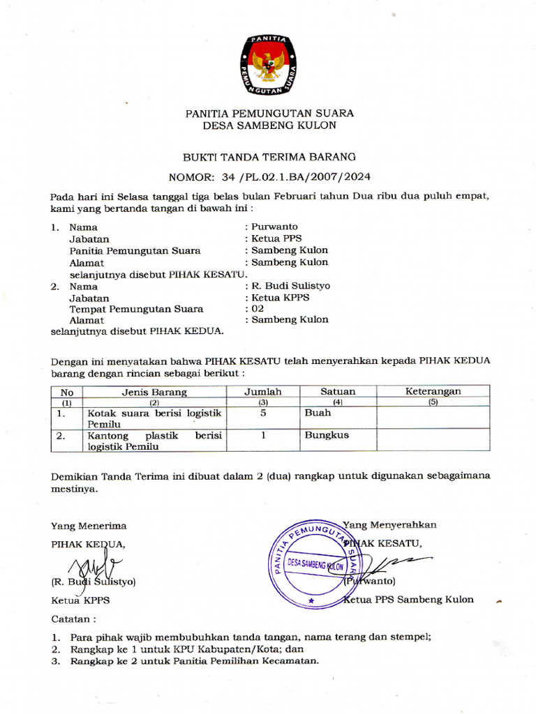 BTTB Distribusi TPS | PDF