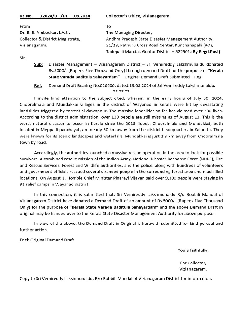 APSDMA Letter | PDF