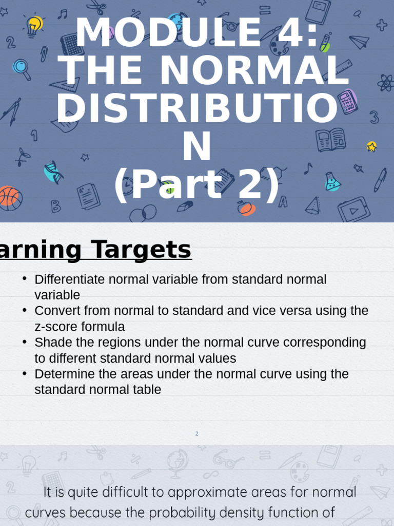 M4 - Normal Distribution - Part 2 v2 | PDF
