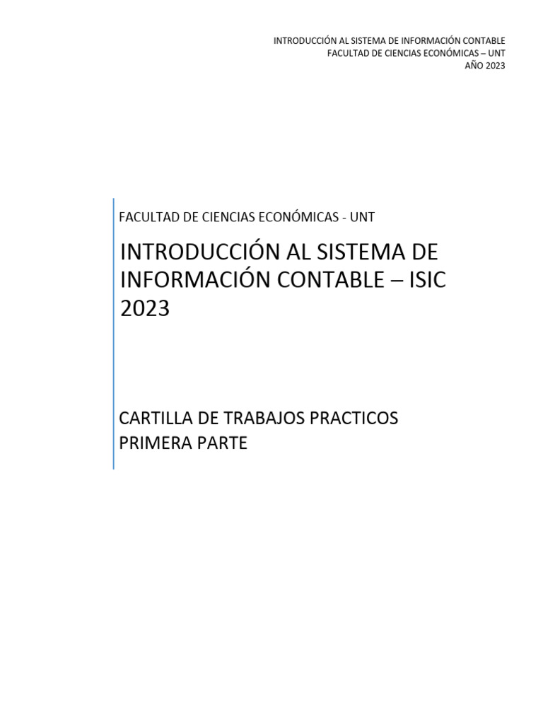 CARTILLA ISIC 2023 - 1ra Parte PARA ESTUDIANTES - 2023 | PDF