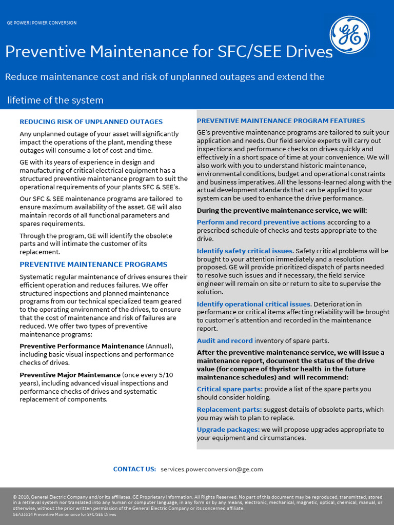 Preventive Maintenance For Drives | PDF
