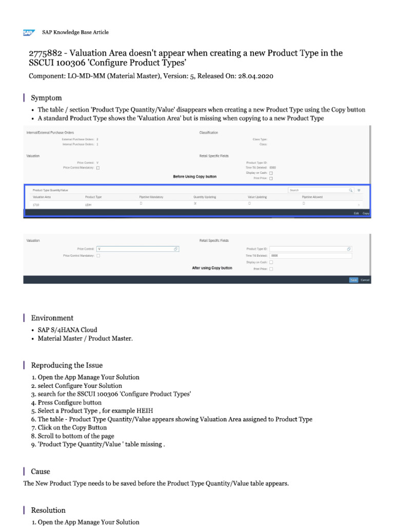 Define New Product Type | PDF