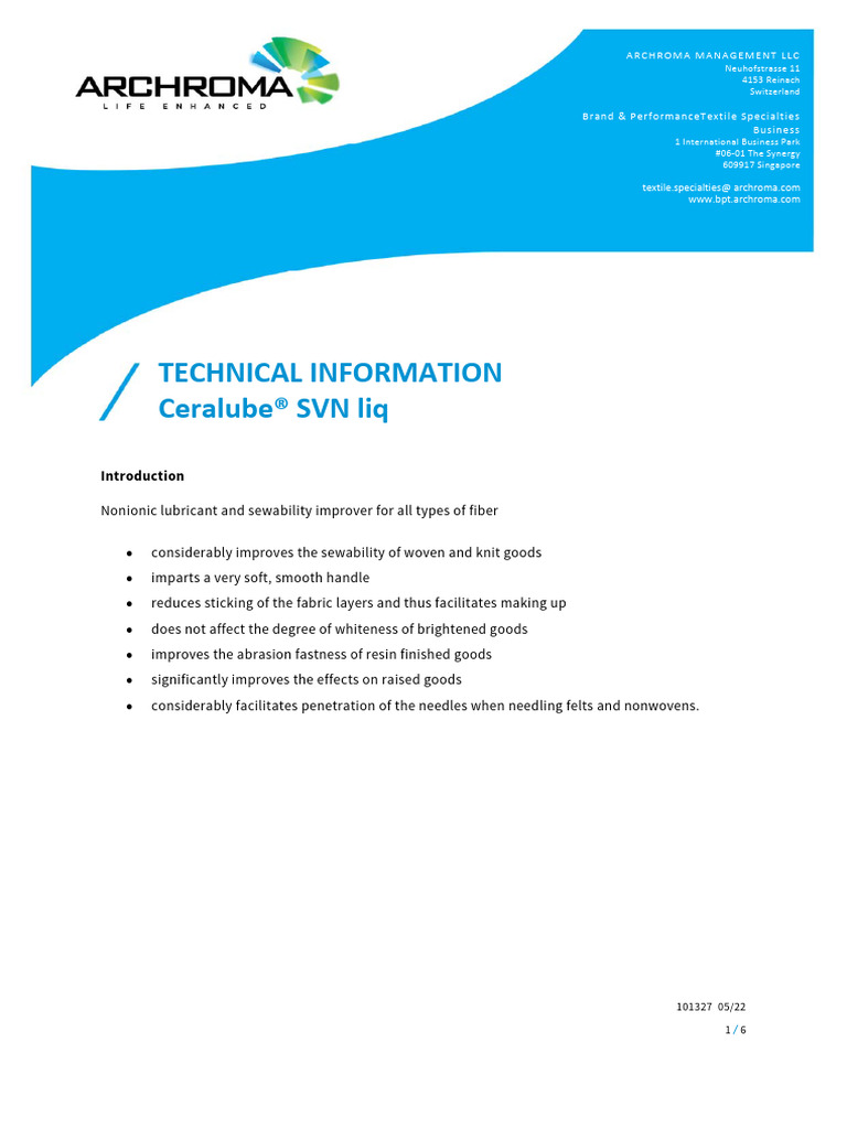 Ceralube SVN Liq | PDF