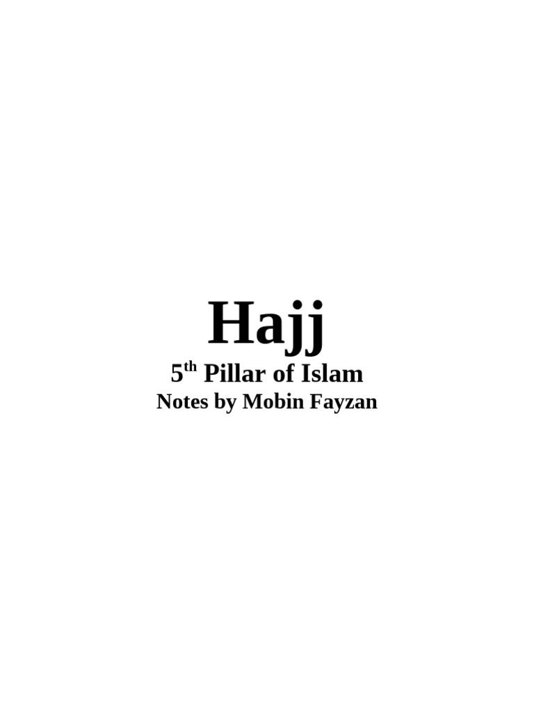 Hajj | PDF
