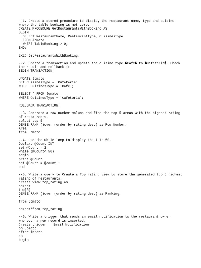 SQL Assignment 3 | PDF