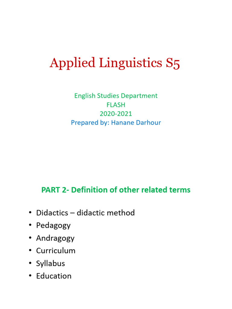 PART 2 - Definition of Other Related Terms | PDF