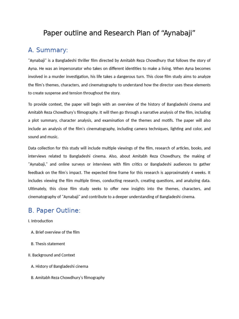 Research Plan | PDF