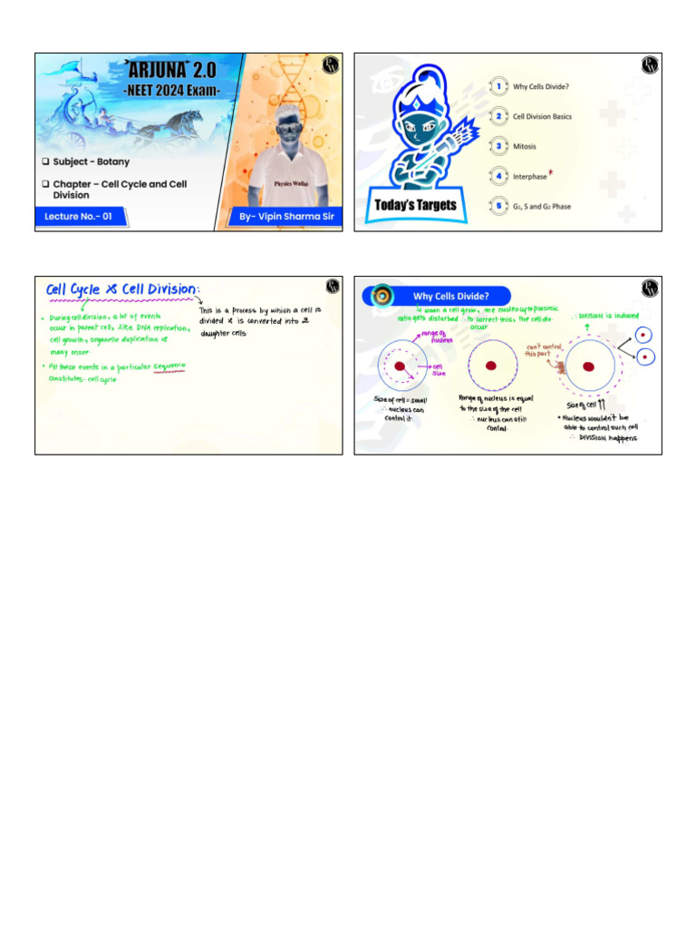 Cell Cycle Botany | PDF