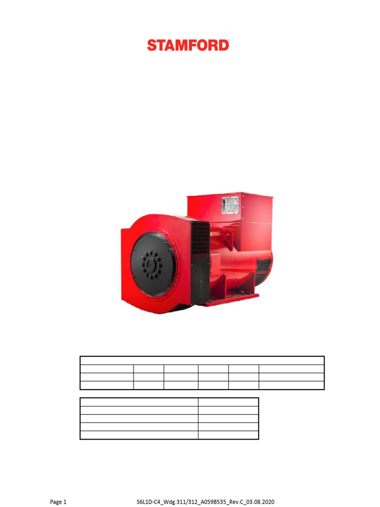 S6L1D-C4 Wdg.311/312 - Technical Data Sheet | PDF