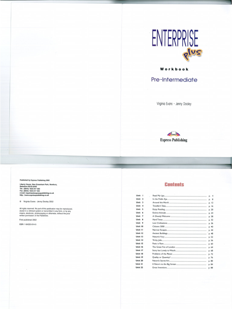 Workbook Pre Intermediate | PDF