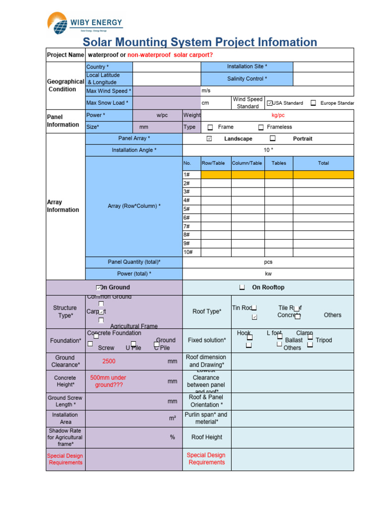 Modulo Staffaggio Da Compilare | PDF
