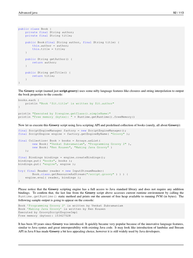 Advanced Java 1 Merged 105 | PDF