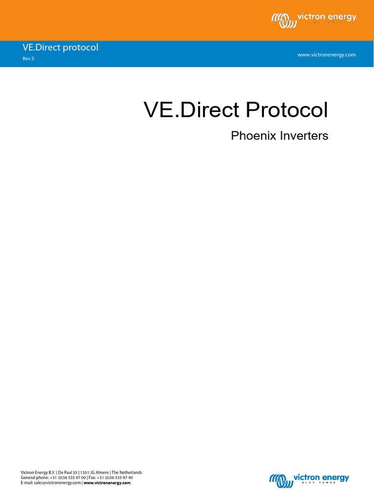 VE - Direct HEX Protocol Phoenix Inverter | PDF | Bluetooth | Integer ...