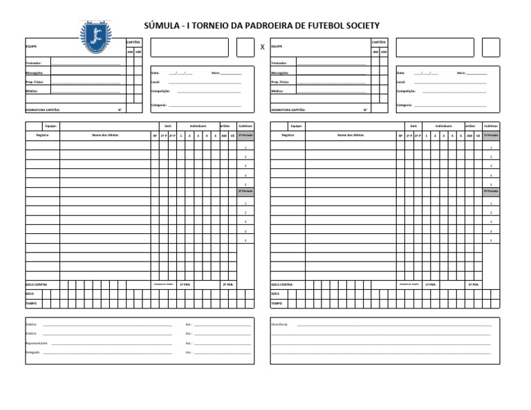 Súmula Do Torneio | PDF