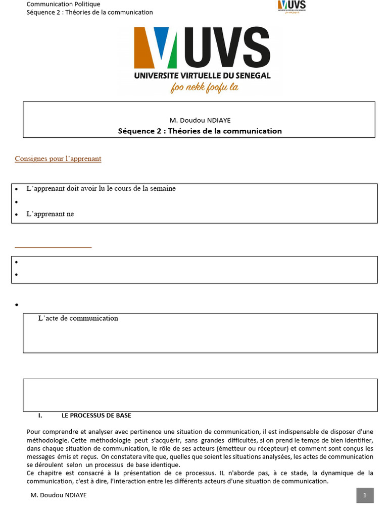 Communication Politique - SEQ2 | PDF