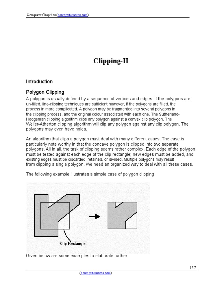 Computer Notes Clipping II | PDF | Vertex (Geometry) | Polygon