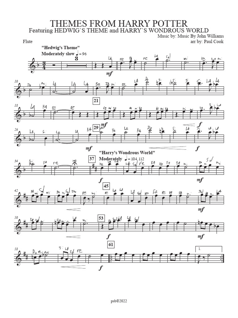Harry Potter - Flute | PDF