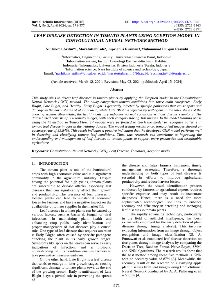Leaf Diseased Sinta 3 | PDF