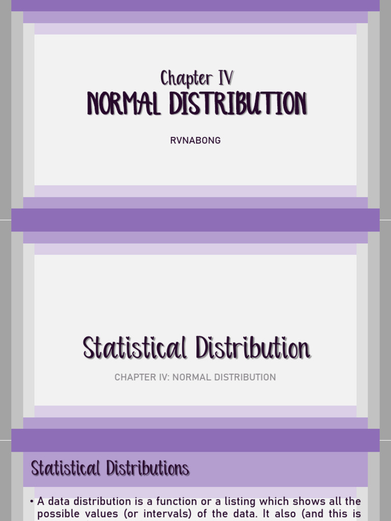 04 Normal Distribution | PDF