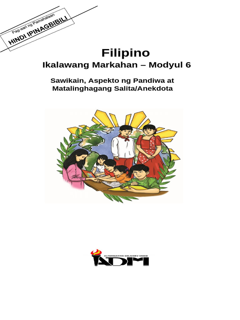 Filipino6 Q2 Mod6 SawikainAspektoNgPandiwa v3 | PDF