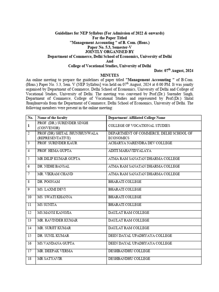 Management Accounting Guidelines | PDF