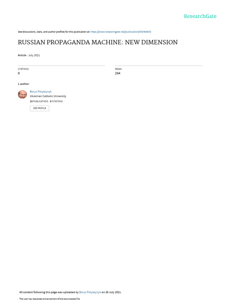 Russian Propaganda Pdf