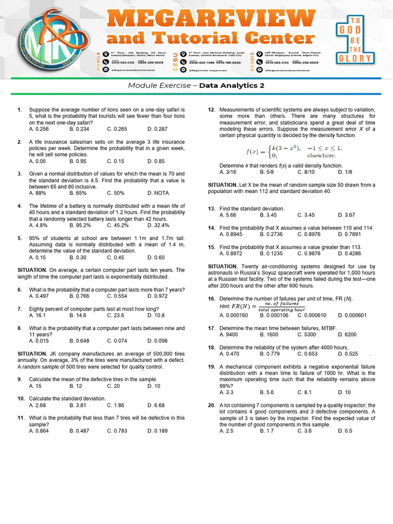 Module Exercise - Data Analytics 2 - Updated | PDF Module Exercise - Data Analytics 2 - Updated | PDF