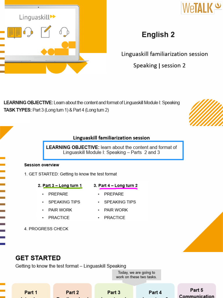 E2 LSK Speaking 2 PDF | PDF
