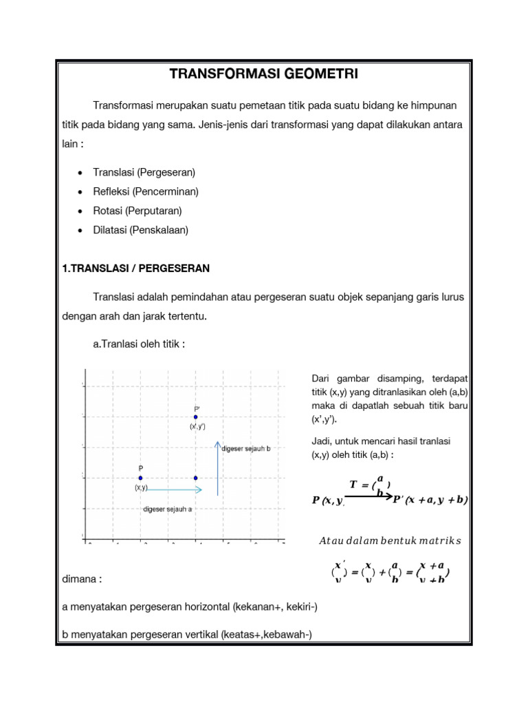Transformasi Geometri-2 | PDF