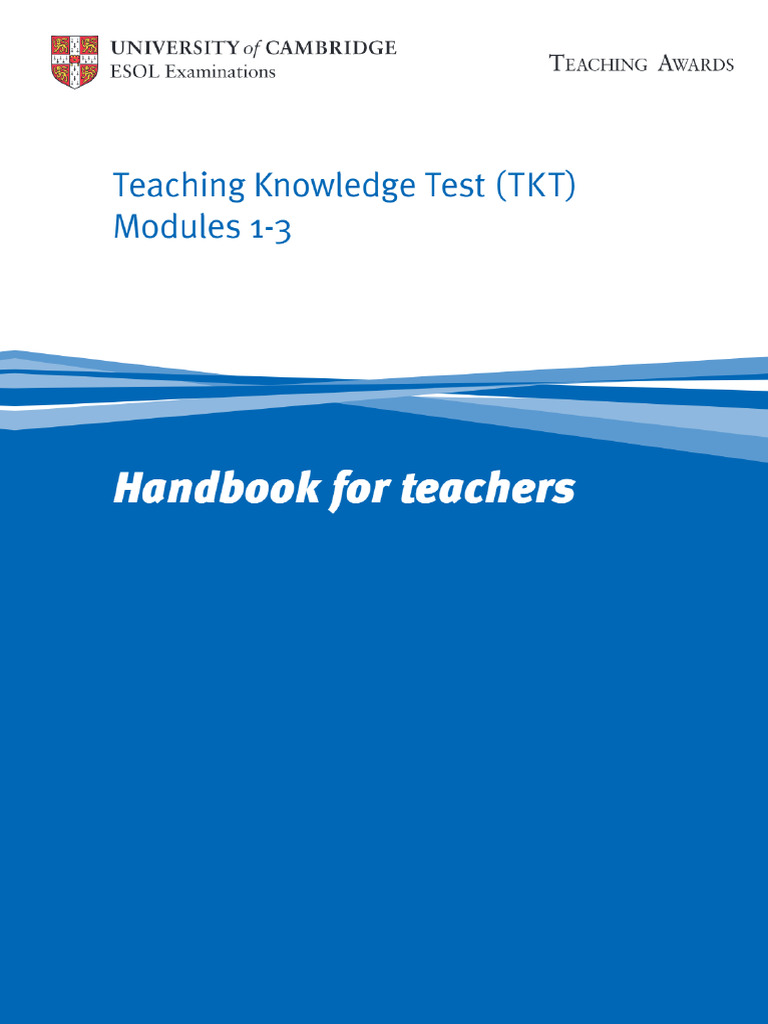 Teaching Knowledge Test (TKT) Modules 1-3 | PDF