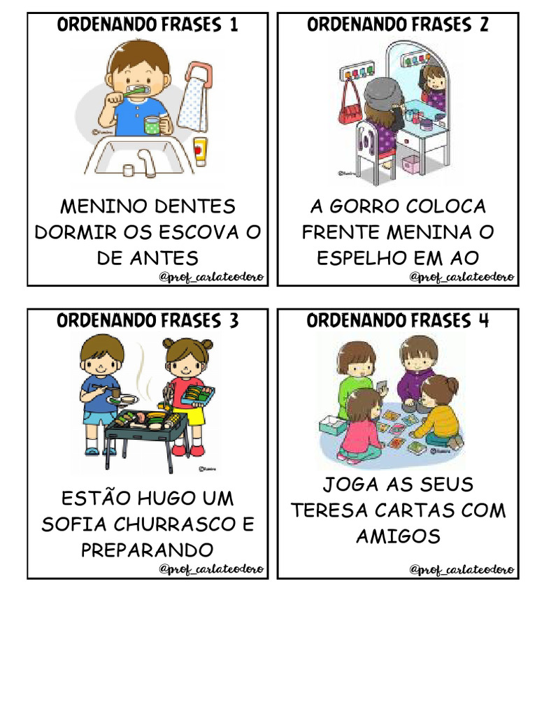 Ordenando Frases 1 | PDF