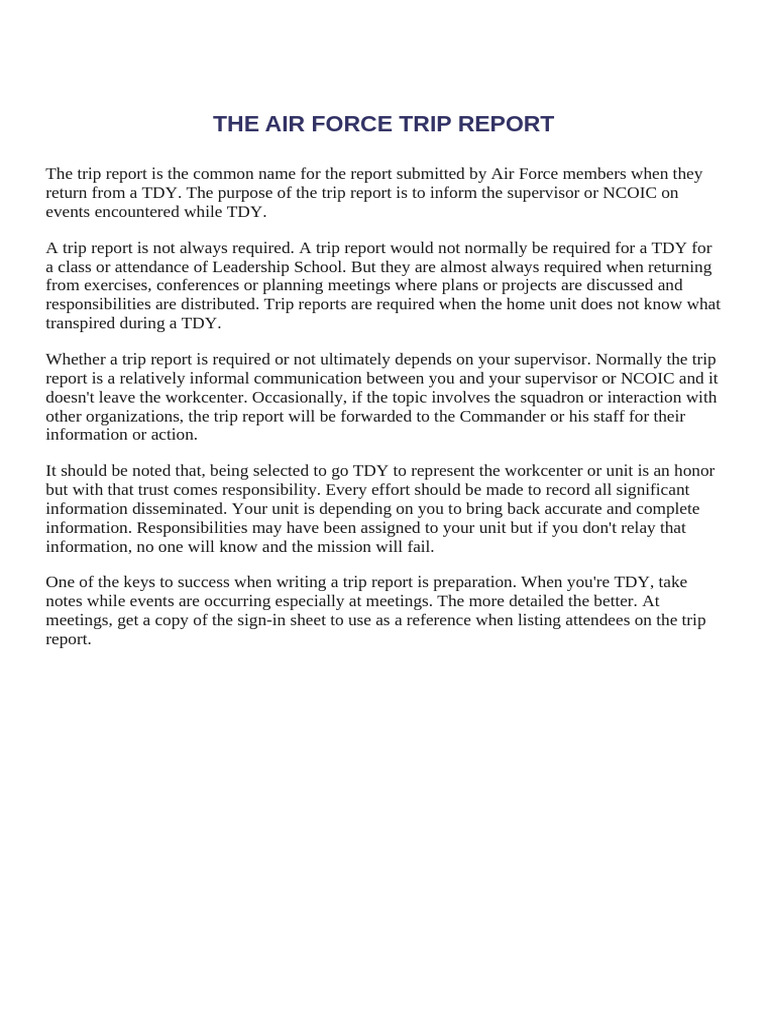 Writing Military Reports1 | PDF