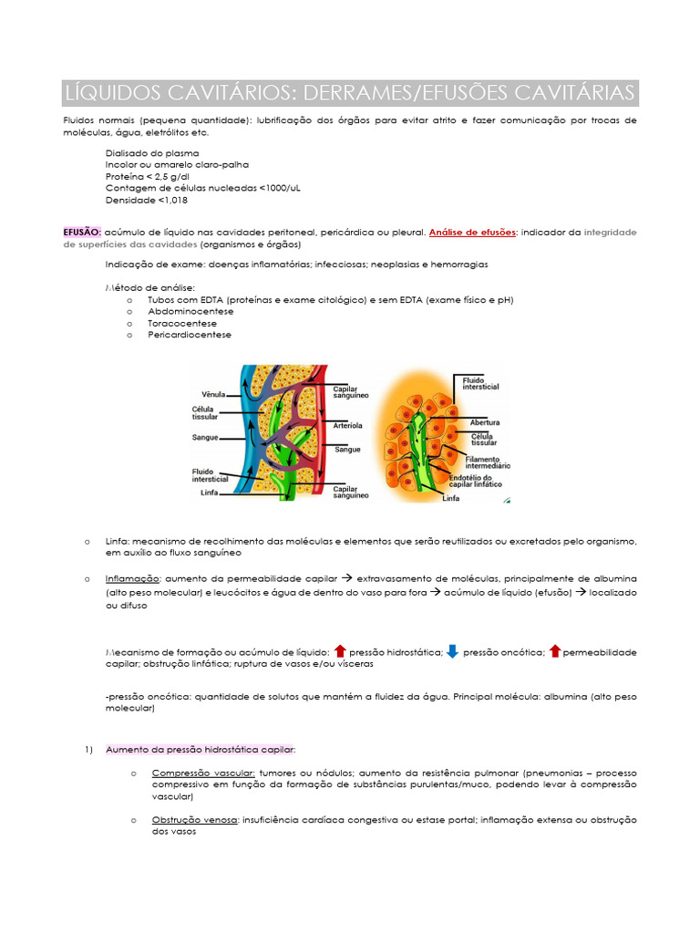 Análise Efusão | PDF