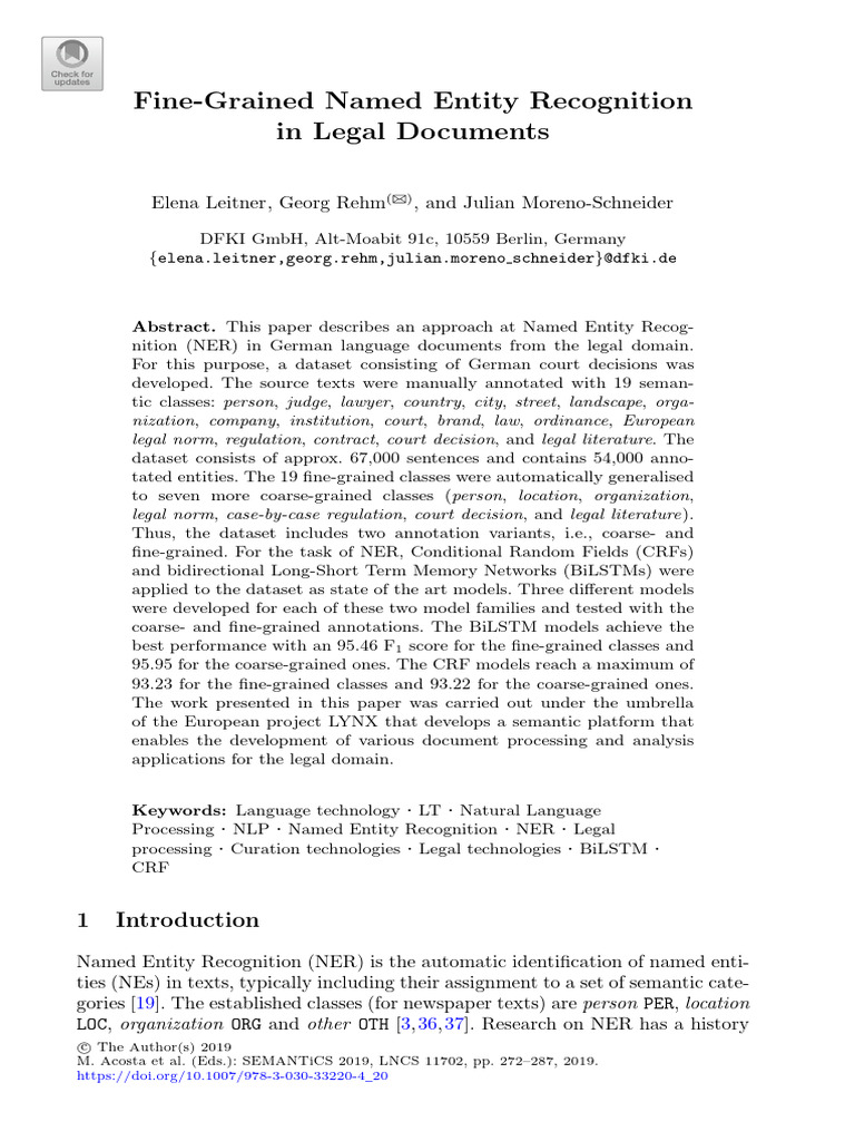 Fine-Grained Named Entity Recognition | PDF