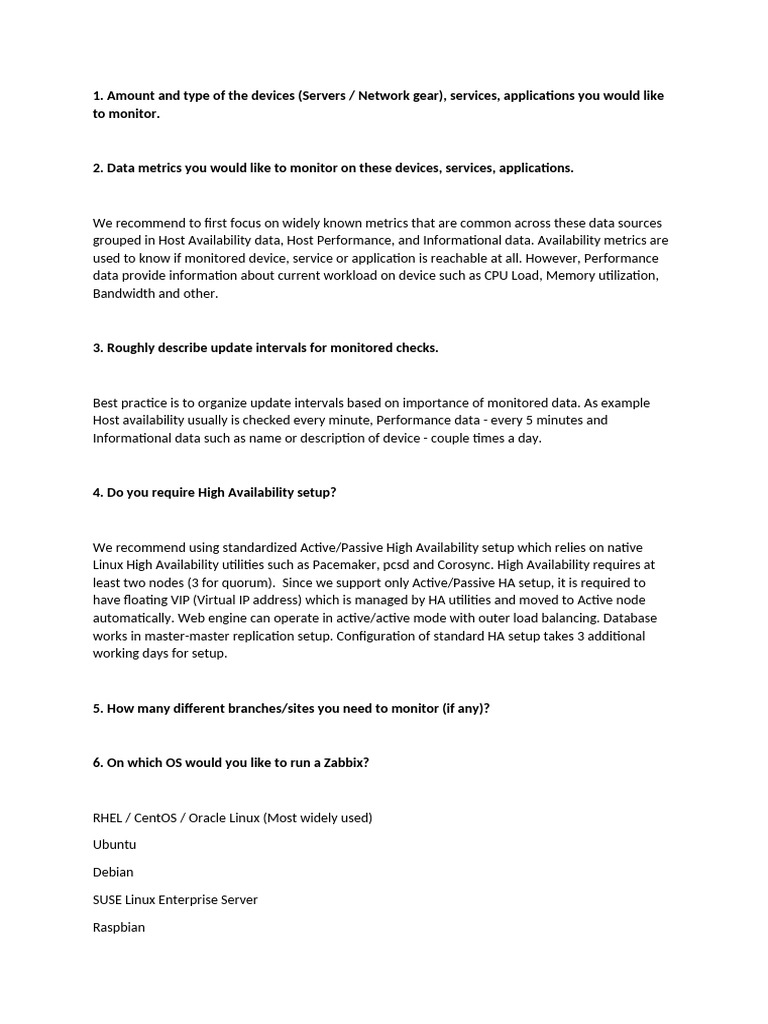 Turn Key Questionnaire | PDF