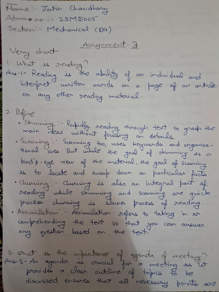 Soft Skill Assignment 3 | PDF