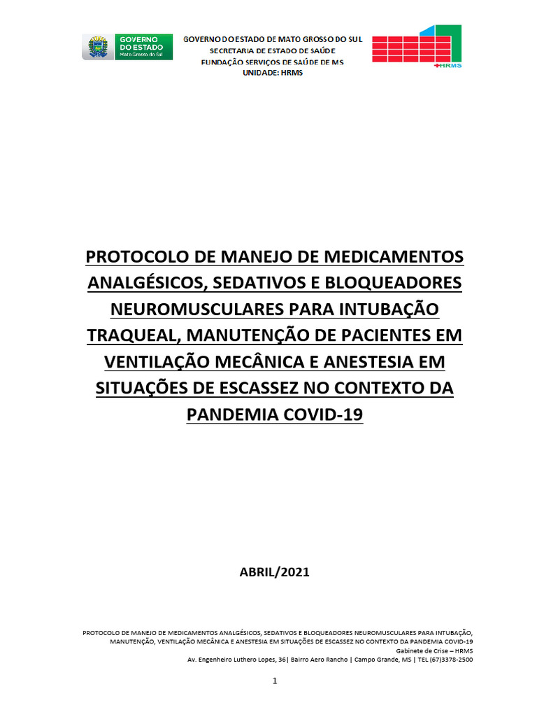 Protocolo de F Rmaco e Microgotas | PDF