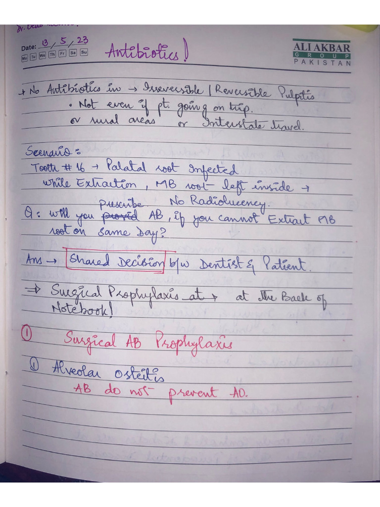 Antibiotics notes. | PDF