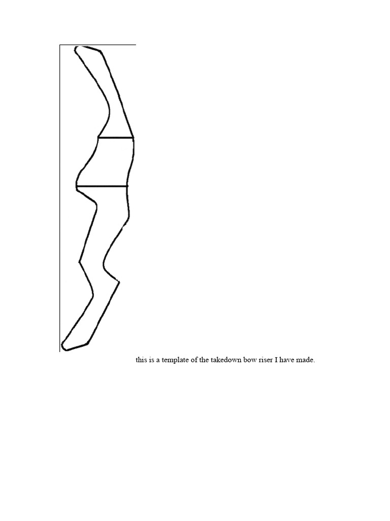 This Is A Template of The Takedown Bow Riser I Have Made | PDF