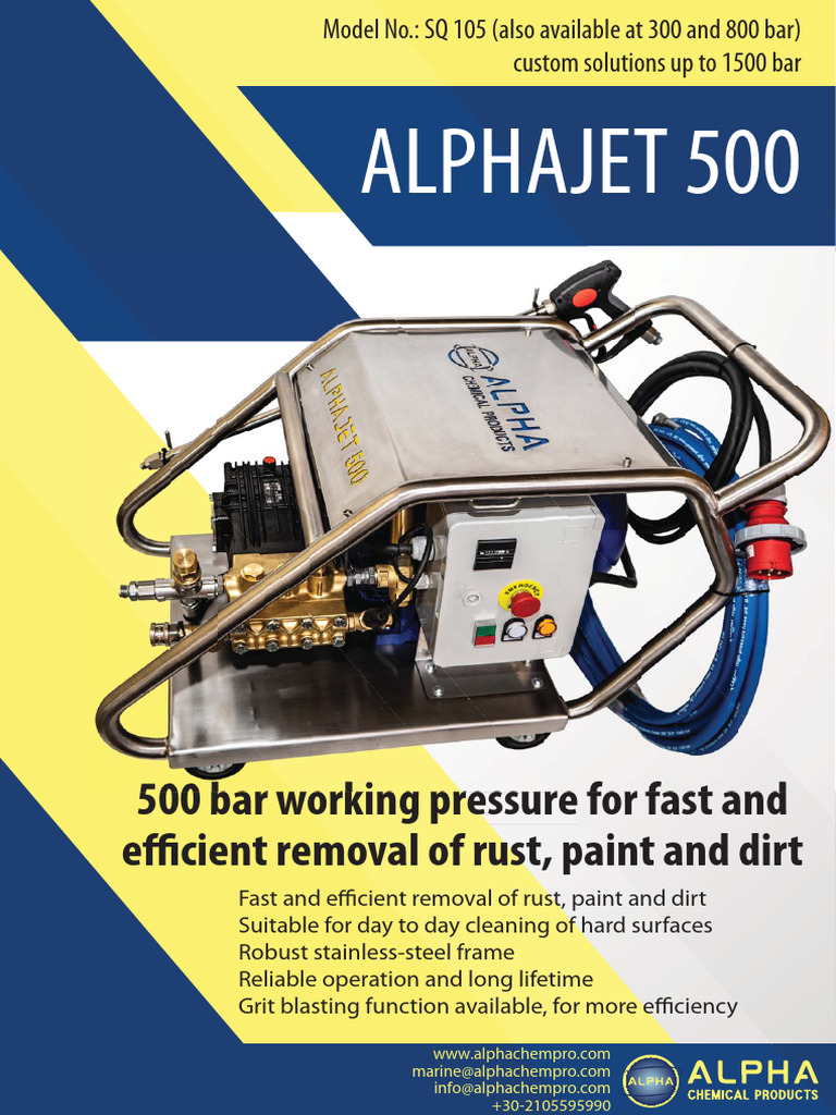H. EQUIPMENT - ALPHAJET - 500bar | PDF