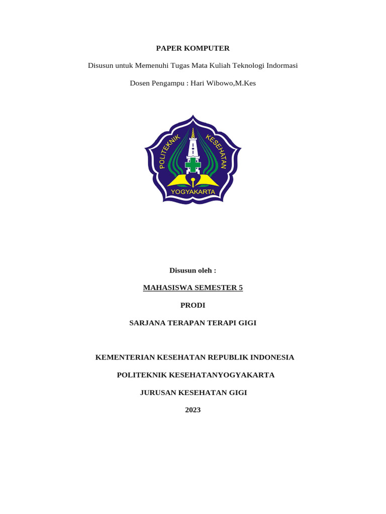 Paper Komputer Teknologi Informasi Fixx | PDF