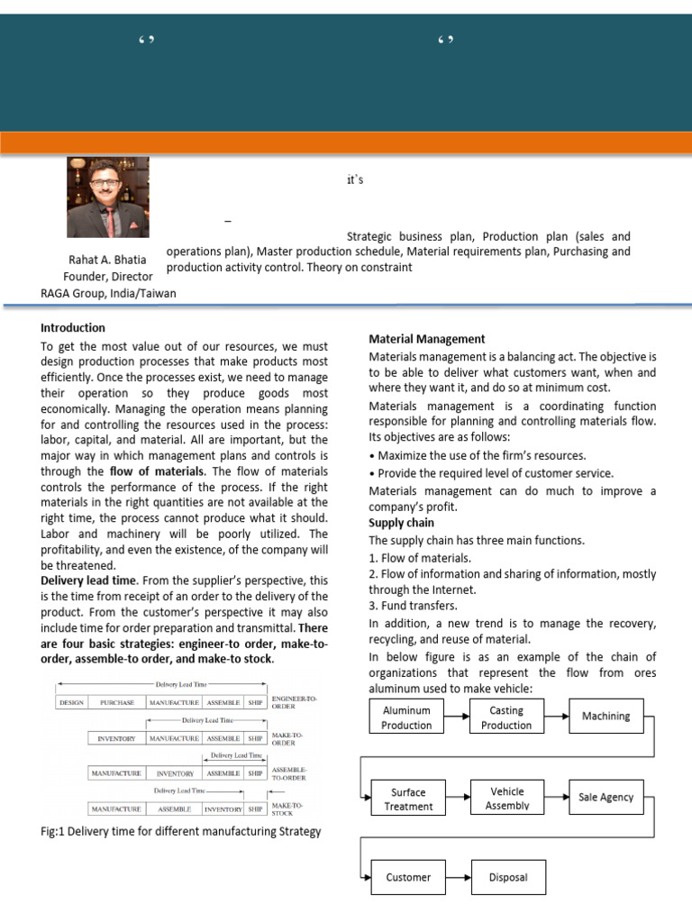 Article - Materials Mangment | PDF