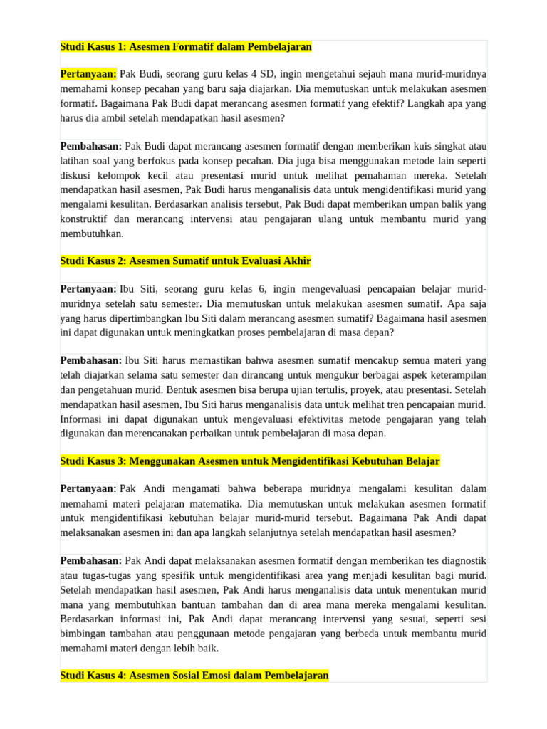 Soal Studi Kasus 2 | PDF