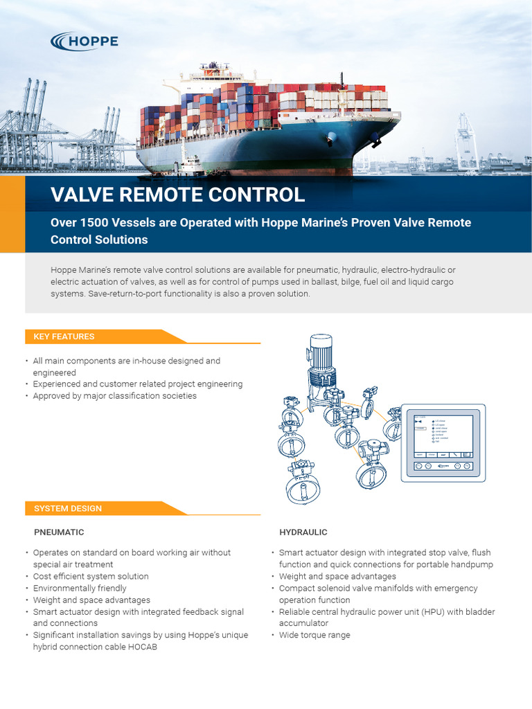 Hoppe Quicksheet Valve-Remote-Control | PDF