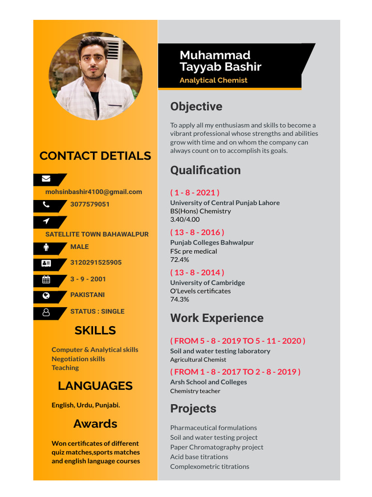 Muhammad Tayyab - 1628849539871YG | PDF