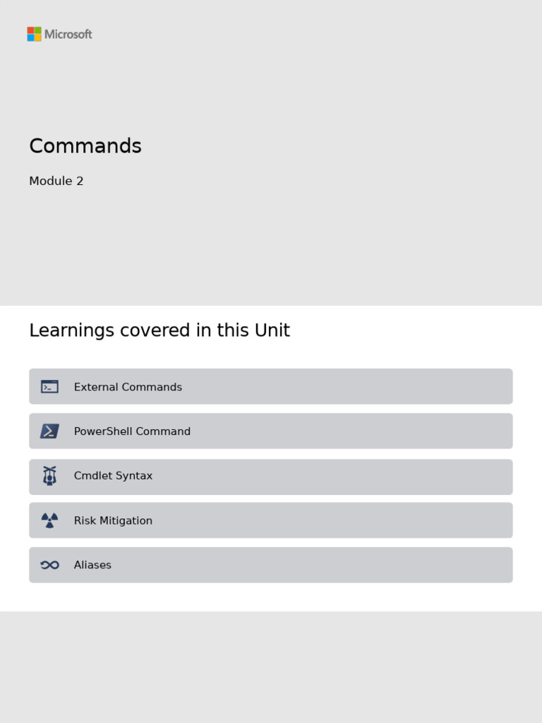 M02 - Core - Commands | PDF