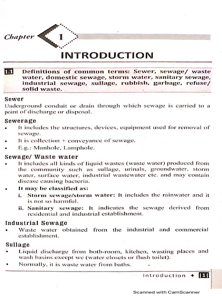 Sanitary engineering notes | PDF