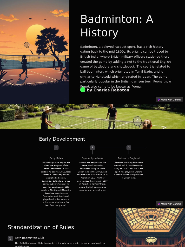Badminton A History | PDF