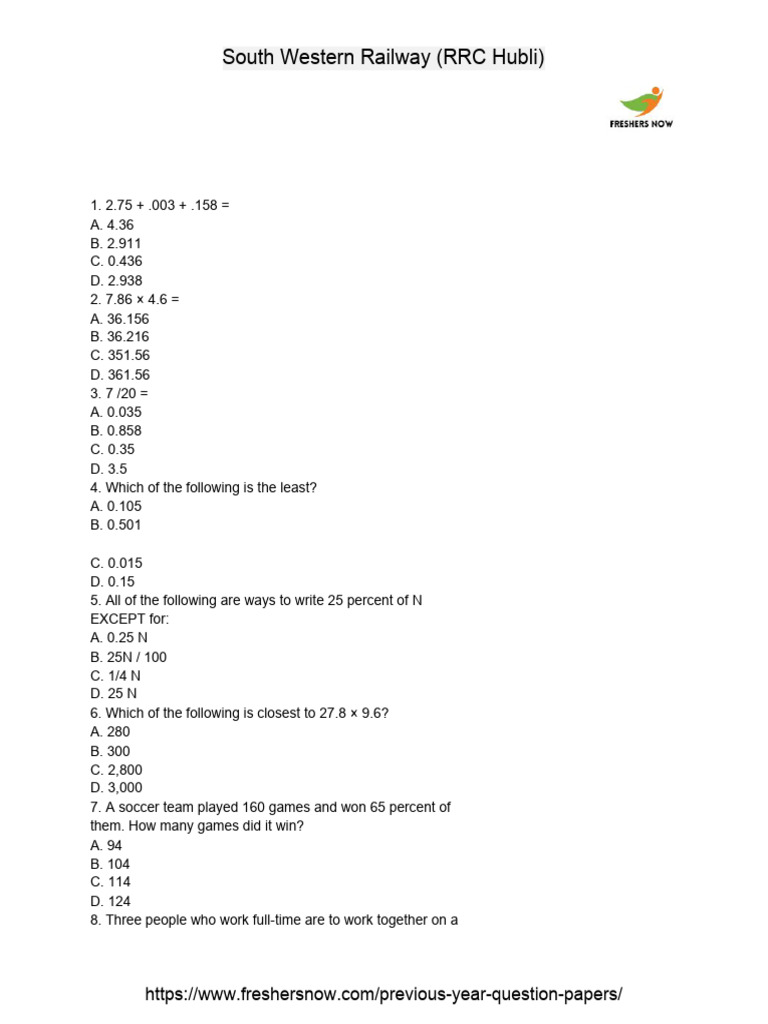 SWR GDCE Arithmetic. | PDF